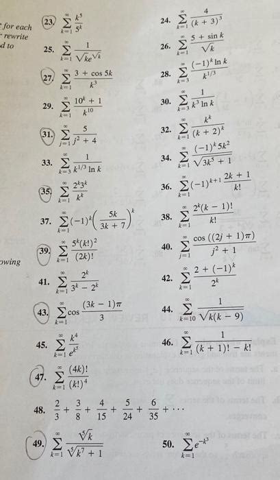 Solved Practice Exercises 11 86 Applying Convergence Tests