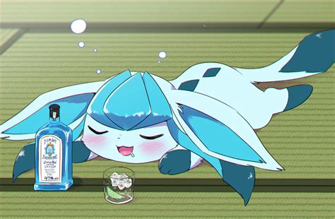 Kemoribon Glaceon Nintendo Pokemon Highres 3 Alcohol Animal