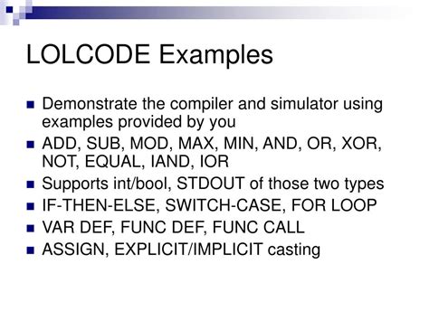 Ppt Lol6502 Compiler Powerpoint Presentation Free Download Id3515835