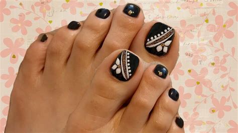 Bonitas Elegantes Uñas Decoradas De Pies Uñas Bonitas