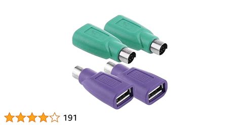 keyboard usb to ps2 ps2 adapter converter purple color walmartcom 2pcs