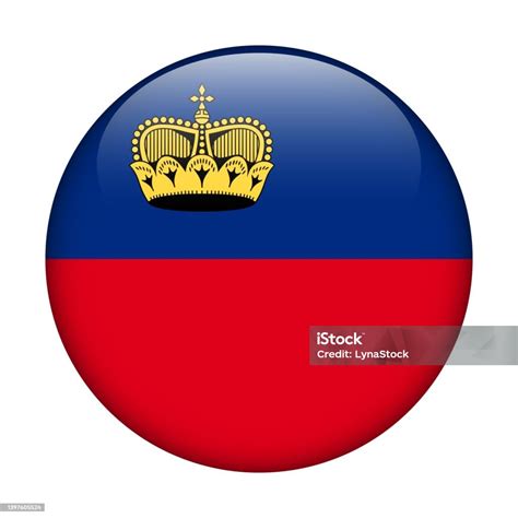 리히텐슈타인 국기 벡터 아이콘입니다 웹 앱 Ui용 유리 버튼입니다 광택 배너 0명에 대한 스톡 벡터 아트 및 기타 이미지 0명 국가 지리적 지역 국기 Istock