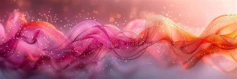 Colorful Abstract Flowing Waves With Sparkles Modern Digital Art With Vibrant And Dynamic Look