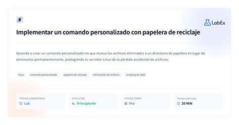 Implementar Un Comando Personalizado Con Papelera De Reciclaje En Linux