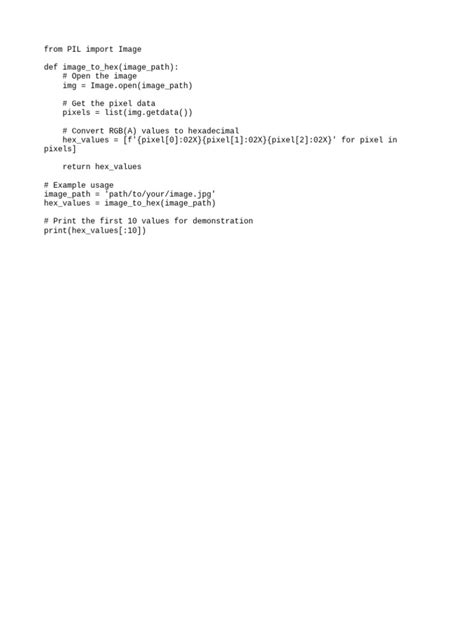 Image To Hex Python Script Pdf