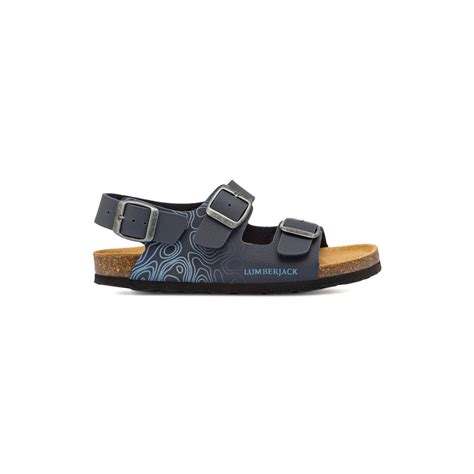 Sandali Blu Da Bambino Con Doppia Fibbia Regolabile Lumberjack