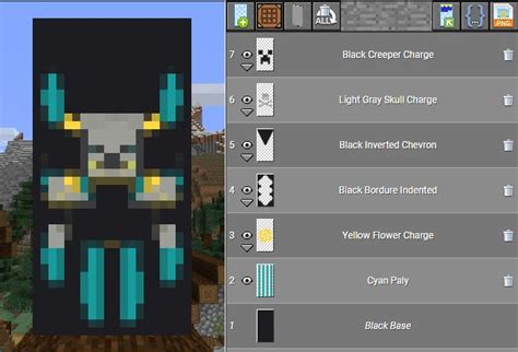 Warden Banner Поделки Minecraft Чертежи Minecraft Minecraft шаблоны