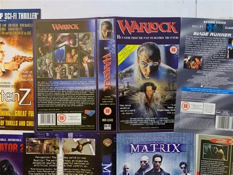 Sci Fi Bundle Vhs Video Tape Sleeves Covers Aliens Et Robocop