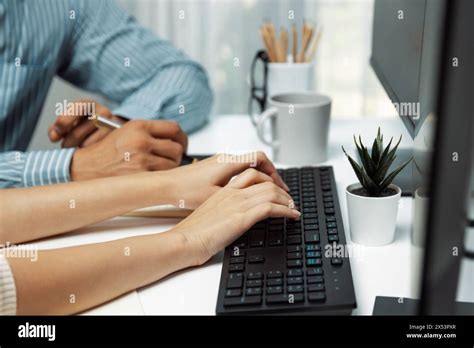 Hand Focus With Developers Program Typing Coding Creative Website