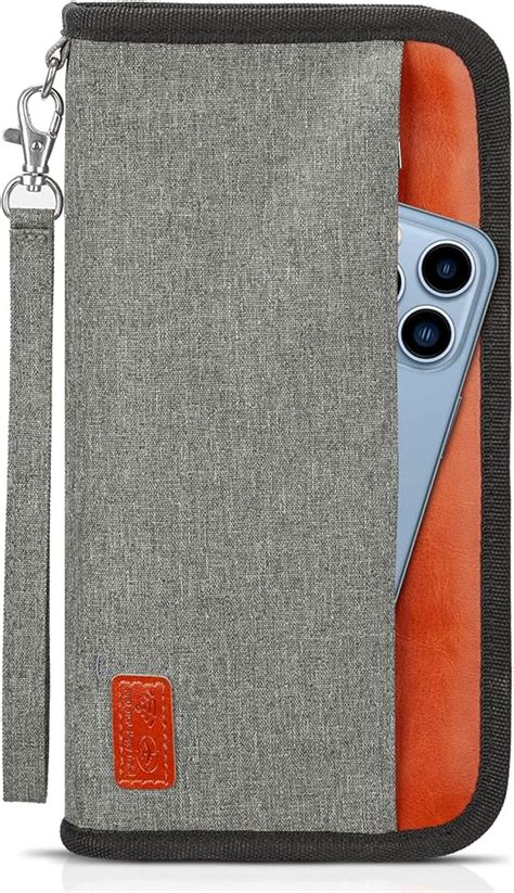 Bezorr Reisepass Tasche Familie Reiseorganizer Tasche Reisepasshülle Mit Rfid Blocker Passport