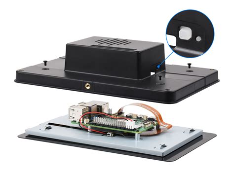 Waveshare 31510 PI5 CASE TD2 Protective Case For Raspberry Pi Touch Display 2 And Pi 5