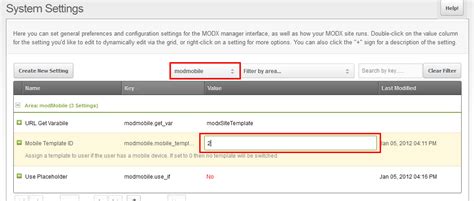 modmobile modx extras modx documentation