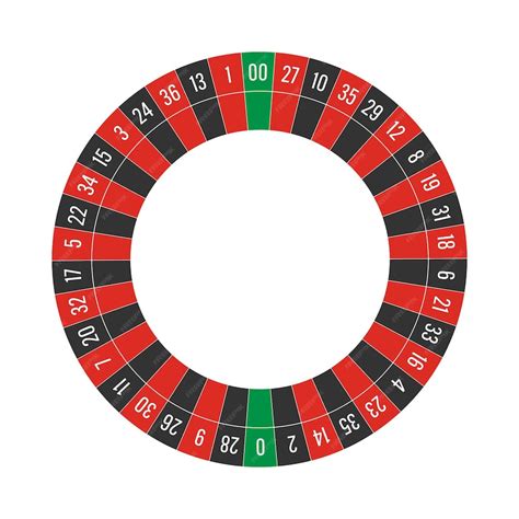 Premium Vector American Roulette Wheel With Double Zero Layout