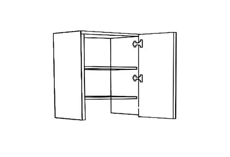 Кухненски шкаф горен с една врата за аспиратор In Mdf Va60 68 1v бежов гланц • Модулна кухня In