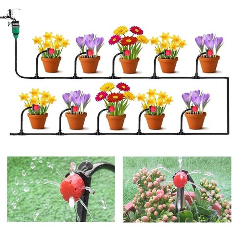 Set Sistem De Irigare Gradina Abs Pvc Negru Rosu Emag Ro