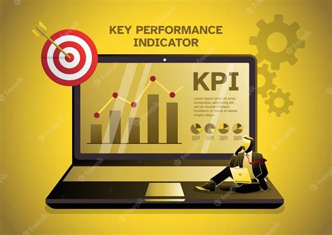 Premium Vector Key Performance Indicator Vector Illustration