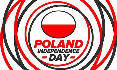 폴란드 독립기념일 11월 11일 매년 열리는 전국 해피 홀리데이 폴란드 국기 애국적 요소 포스터 카드 배너 및 배경 벡터 일러스트레이션 0명에 대한 스톡 벡터 아트 및 기타