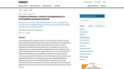 Chinese Scientists Achieve Multi Node Entanglement In Quantum Network