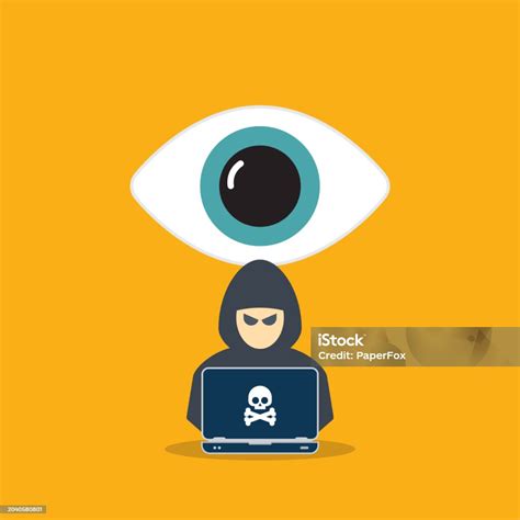 Hacker Watching Your Every Move Online And Stealing Confidential Data Personal Information And