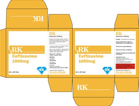 Rk Ceftriaxone Sodium Packaging Type Box At Best Price In Delhi R K Lifecare Inc