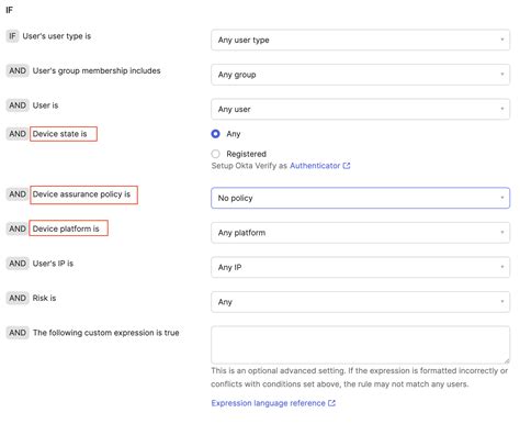 okta verify error device requirements not met