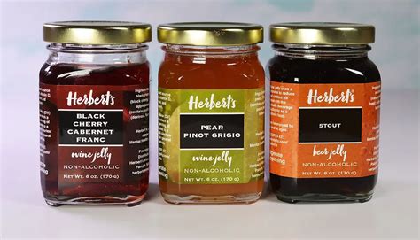 Jelly Bulk 6 Packs 6 Oz Herberts Wine Jelly