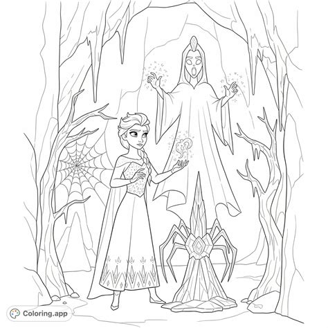 Elsas Halloween Ice Magic Coloringapp