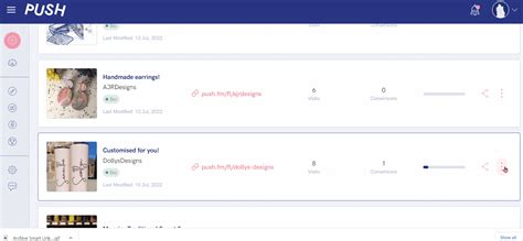How to archive/delete a link – PUSH Support Hub