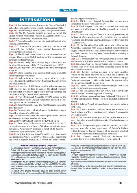 World in Focus ( Sep-OCT 2020) National & International – Jahangir's ...
