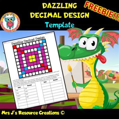 Dazzling Decimal Design Template A Free Download For Fun With Math