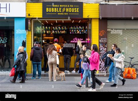 Bubble House Waffles And Tea In Downtown Sofia Bulgaria Eastern Europe Balkans Eu Stock