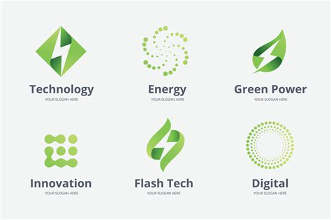 Green Technology Logo Vector 10520247 Vector Art At Vecteezy