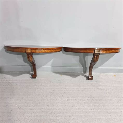 Super Pair Wall Hanging Console Tables In Antique Console Tables