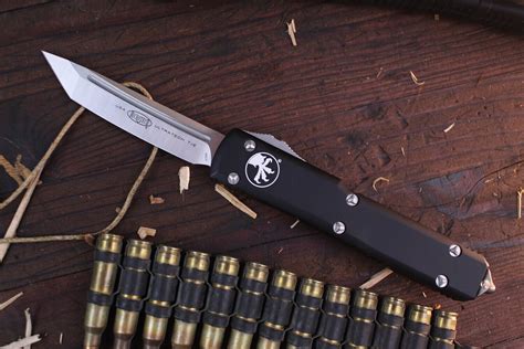 Microtech Ultratech T E Otf Automatic Black Aluminum Satin