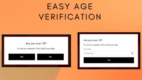 Easy Age Verification Age Verification Shopify App Store