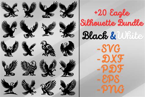 Eagle Silhouette Svg Bundle Bundle · Creative Fabrica