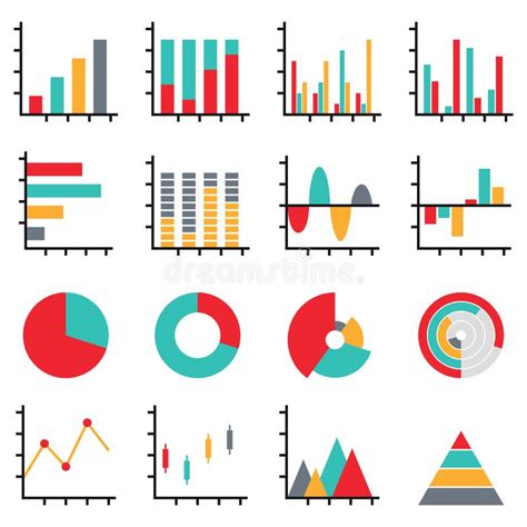 Business Data Graph Diagram Element Stock Vector Illustration Of Presentation Business