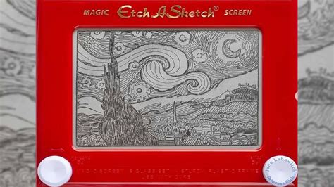 Etch A Sketch Drawing Etch A Sketch Art