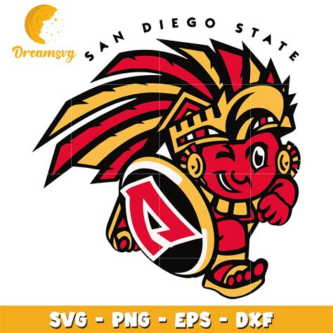 San Diego State University Mascot Svg Graphic For Download Dreamsvg Store
