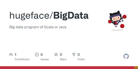 github hugeface bigdata big data program of scala or java