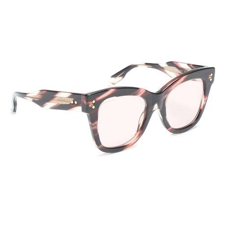Gucci Tortoiseshell Cat Eye Sunglasses Brown Plastic Ref852039 Joli