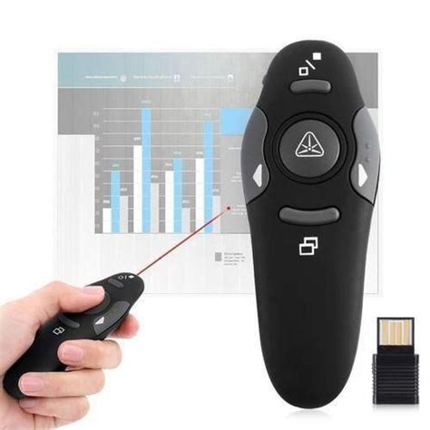 Fashion 24g Wireless Laser Pointer Red Presenter Led Usb Pen Ppt