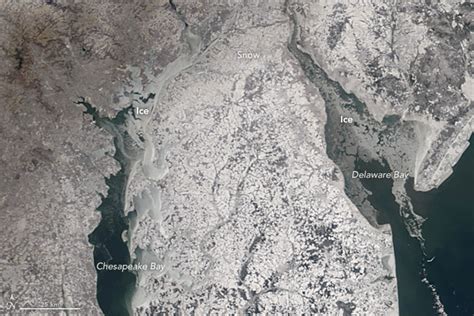 Icy Waters Off The Us East Coast