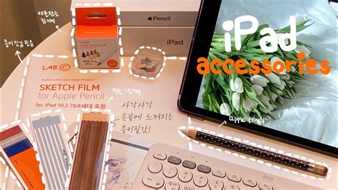 꼭 사야하는 아이패드 필수 악세사리 추천영상 랩씨 종이질감필름 펜슬스킨 팁 커버 종이질감필름 Vs 강화유리필름 필기
