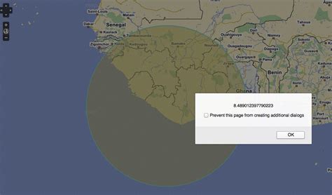 Javascript Unproject Radius With Openlayers With Crs84 Projection