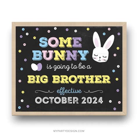 Easter Big Brother Pregnancy Announcement My Party Design