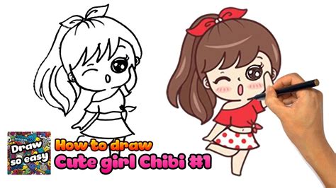 How to Draw Cute Girl Chibi Vẽ cô gái dễ thương Chibi DRAW SO EASY YouTube