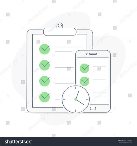 Task Synchronization Check List Checkboxes Check Stock Vector Royalty