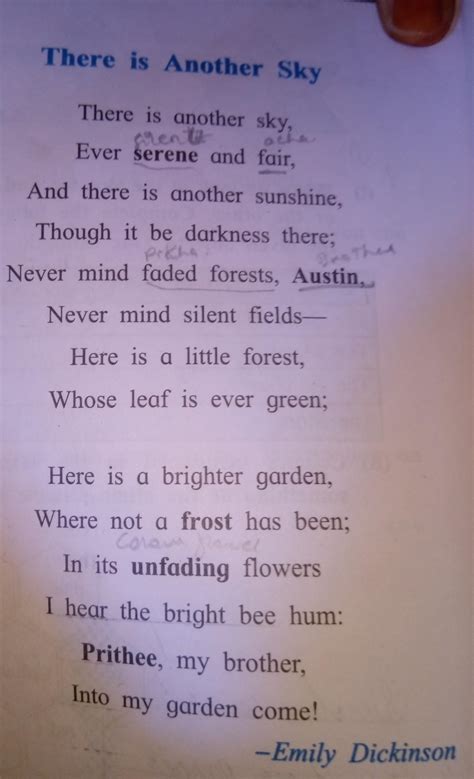 Find Out An Example Of Hyperbole From The Poem And Explain It There