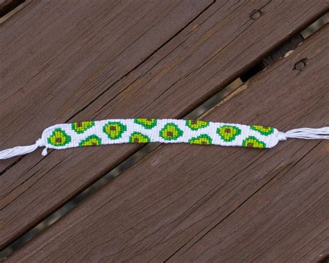 Avocado Pattern Friendship Bracelet Etsy
